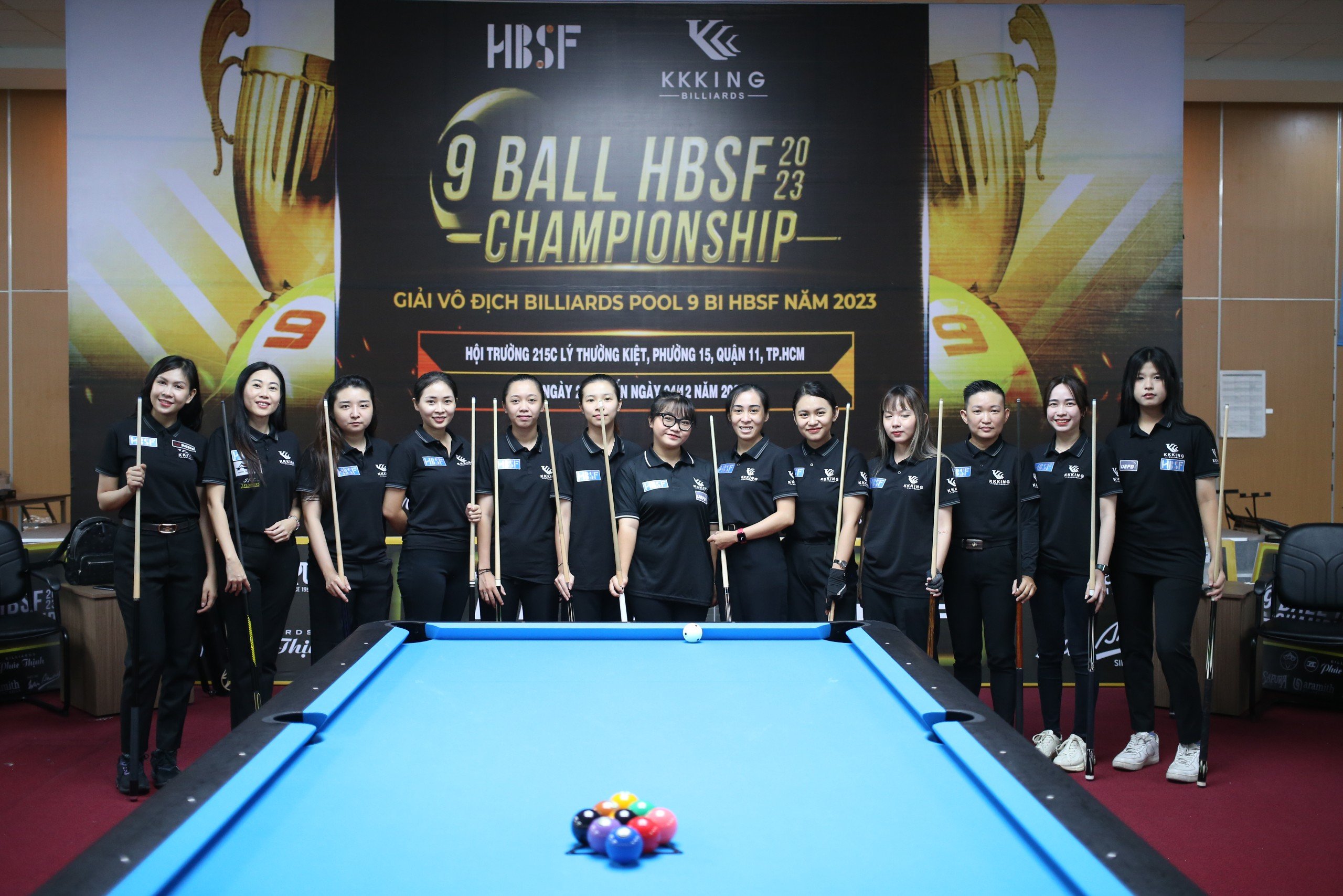 Giải vô địch Billiards Pool 9 bi HBSF năm 2023: Trần Thị Kim Quyên tạo ấn tượng ở bảng nữ
